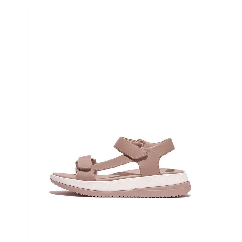 Fitflop Surf Adjustable Leather Back-Strap Sandal Gj9-137- Beige ...