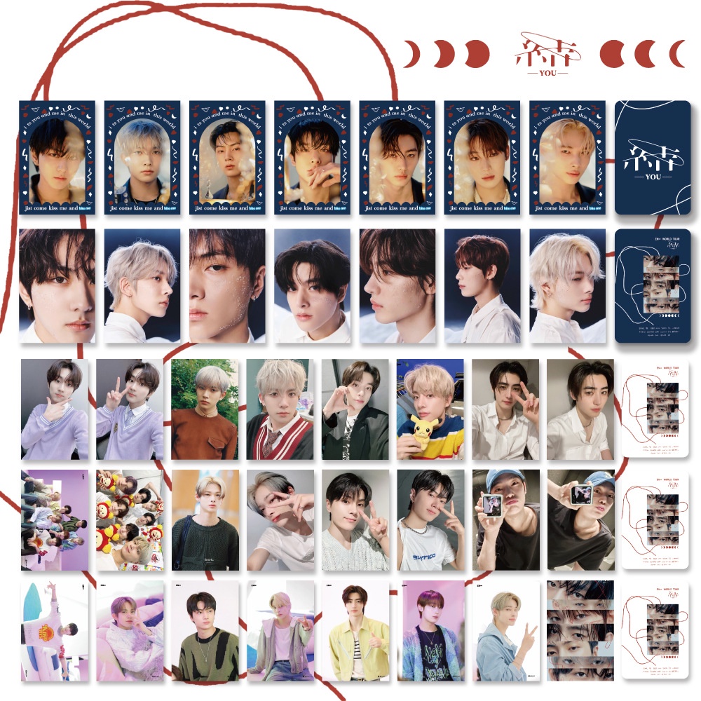 55pcs/box EN 3RD Japan Album -YOU- Photocards HEESEUNG JAKE JAY JUNGWON ...