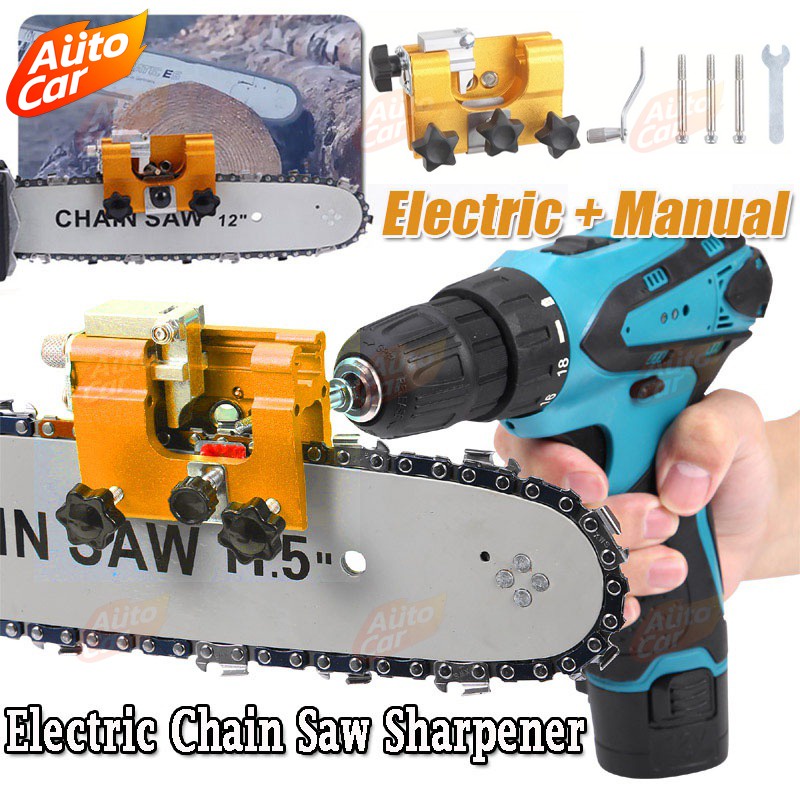 Chainsaw Sharpener Kit Portable Chain Saw Sharpening Tools With 3 ...