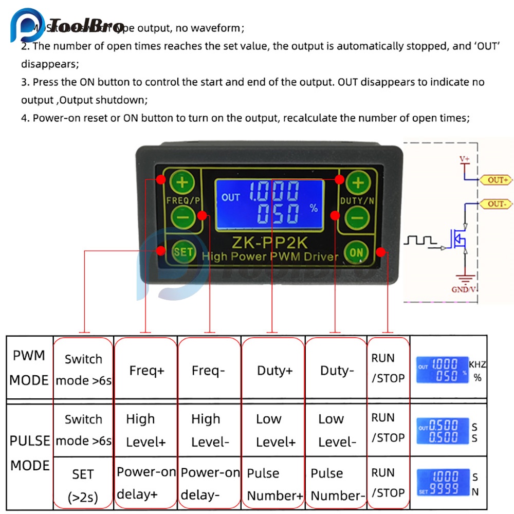 High Power PWM DC Motor Speed Controller Adjustable Solenoid Valve ...