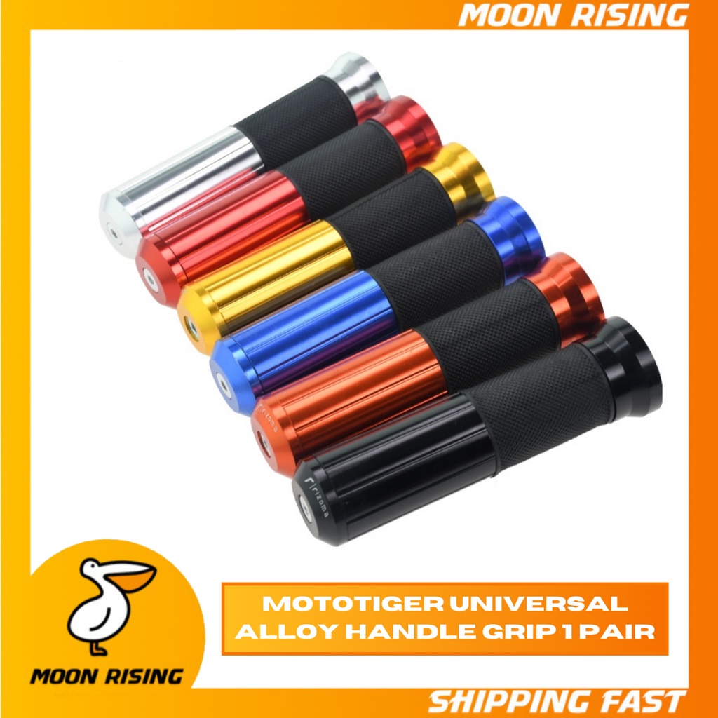 MOTOTIGER UNIVERSAL MOTORCYCLE HANDLE GRIPS ALLOY HANDLE GRIPS 1 PAIRS ...