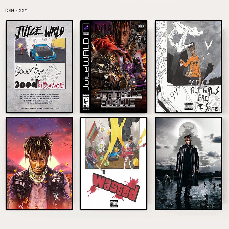 Hip Hop Singer Juice WRLD Album Cover Posters Juice Wrld Wall Art ...