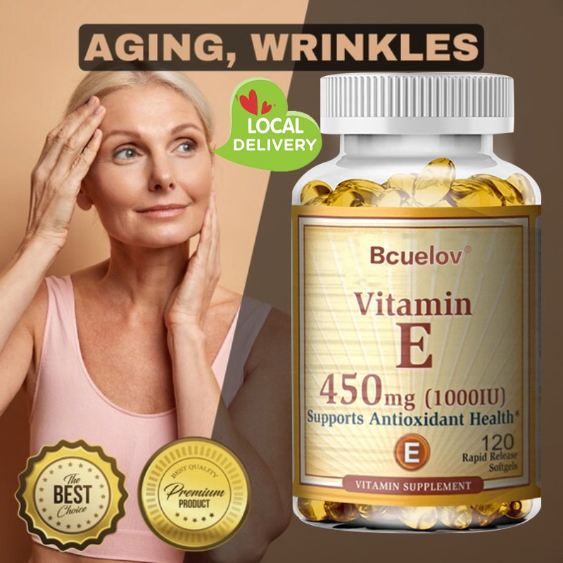 Vitamin E capsules, a multivitamin rich in calcium and magnesium that ...