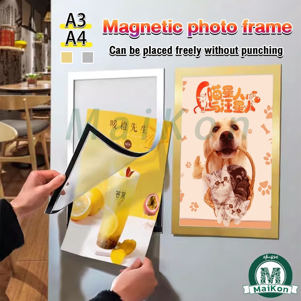 A3 A4 Multi-function Photo frame Wall sticker Display Poster/Photo ...