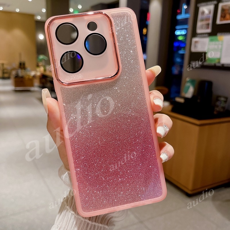 Bling Glitter Case For itel P65 P55 4G 2024 Bling Casing Shockproof ...