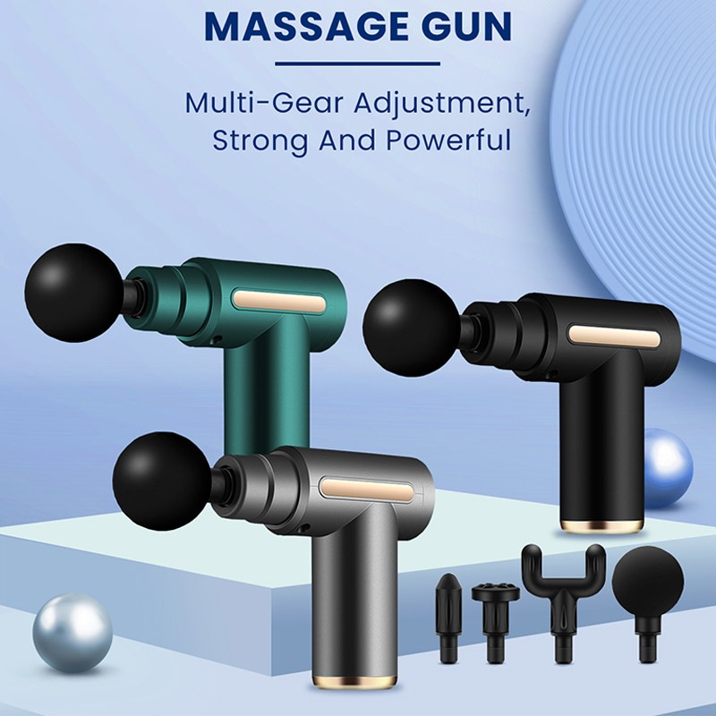 4 Heads Massage Gun Muscle Relaxation Percussive High Frequency