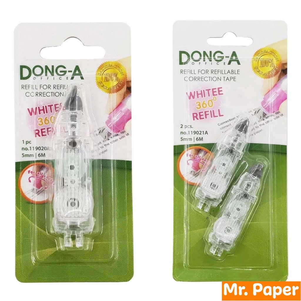 Dong-A Whitee 360 Refill Correction Tape | Mr. Paper | Shopee Philippines
