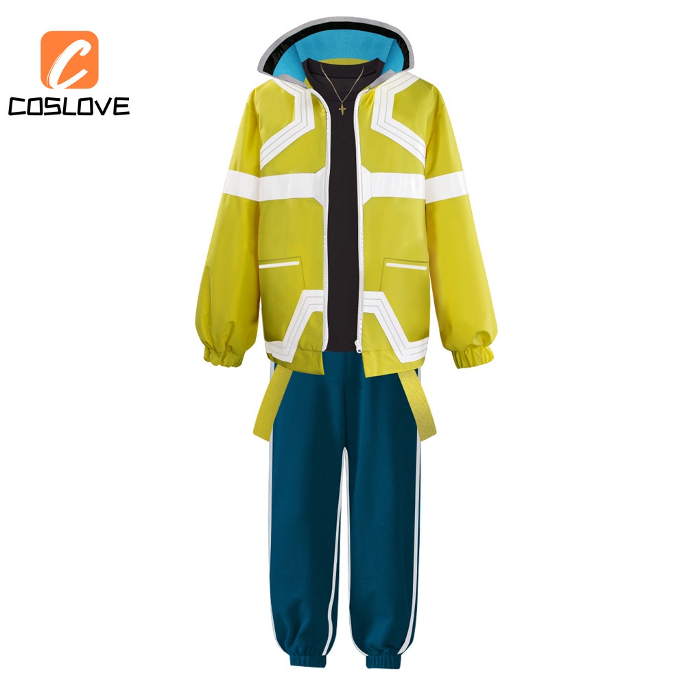 Cyberpunk Edgerunner David Martinez Cosplay Full Set Costume Yellow ...