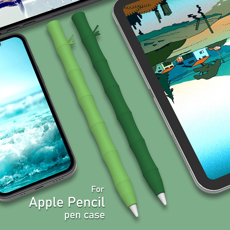 Simulated Bamboo Pencil Casing for iPad Apple Pencil Gen 2 1 Pro Anti ...