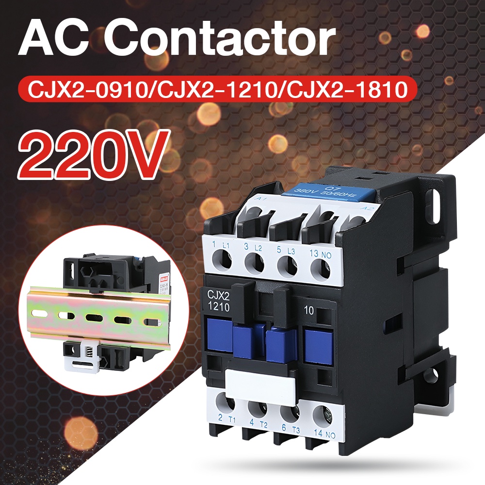 Magnetic Contactor CJX2-0910 CJX2-1210 CJX2-1810 220V 9A to 32A AC contactor | Shopee Philippines