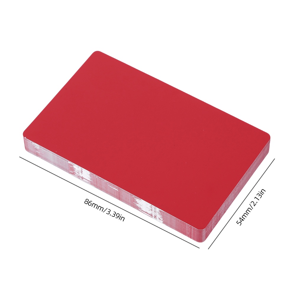 50Pcs Metal Business Cards aluminum alloy Blanks Card for Customer ...