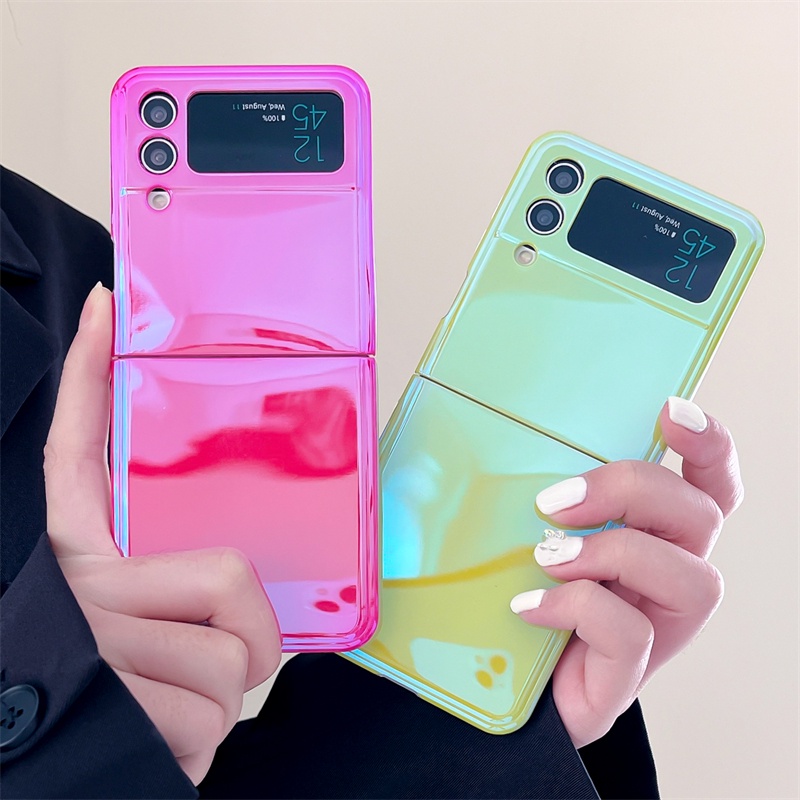 Folding phone case for Samsung Galaxy Z Flip5 Flip4 Flip3 Fluorescent ...
