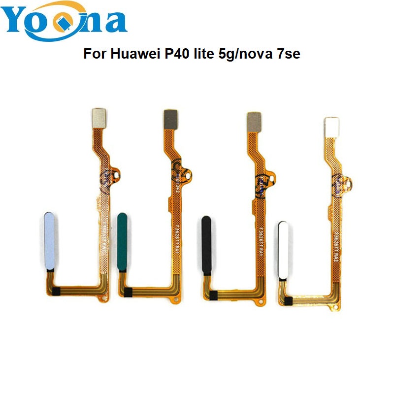 For Huawei Nova 7 SE 7SE Home Button Touch ID Fingerprint Sensor Flex ...