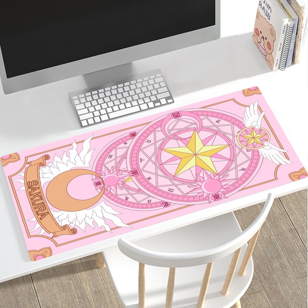 Large Mousepad Cardcaptor Sakura Anime Girl Gamer Gaming Mouse Pad ...