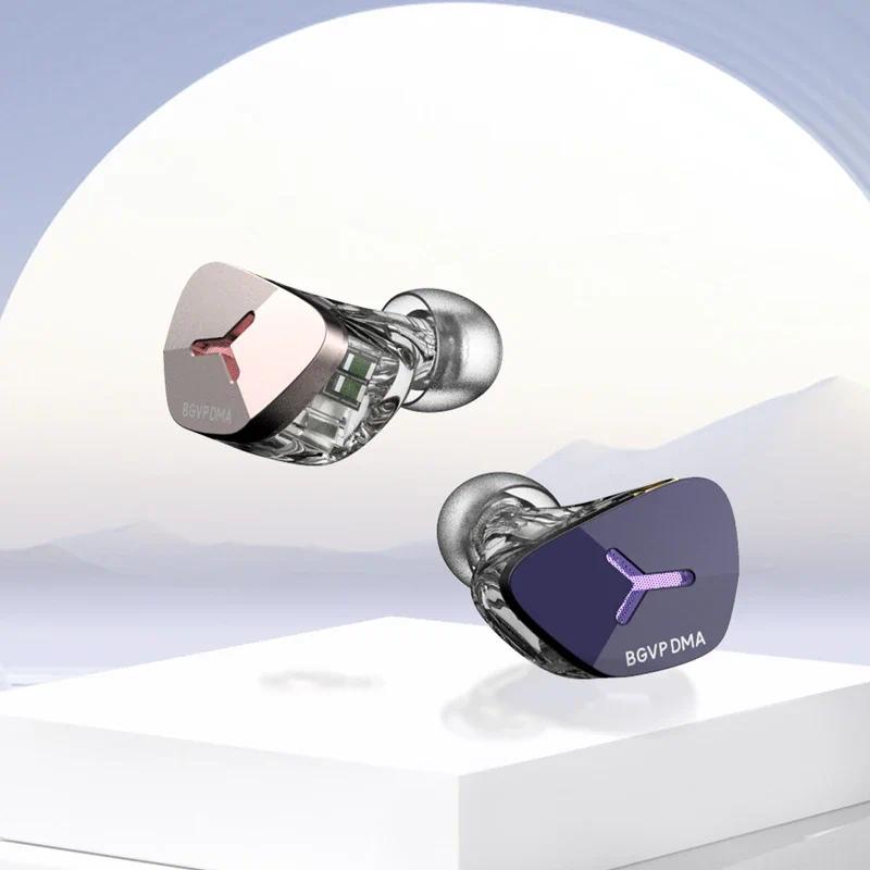 BGVP DMA Bone Conduction 1DD+2BA+2BCD Hybrid IEMs HIFI Music Monitor ...