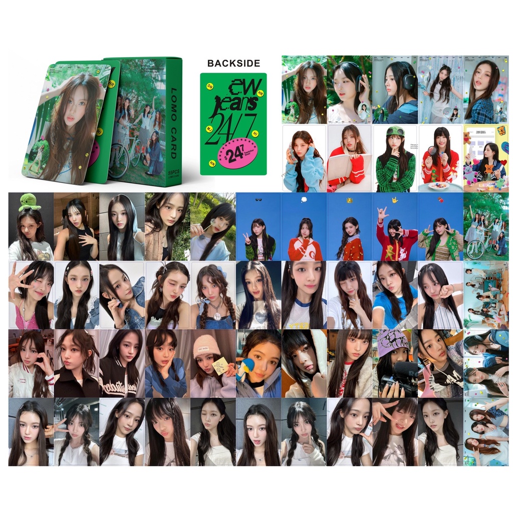 55pcs/box NJ Photocards 2024 Season's Greetings Album Billboard BBMAS Lomo Cards BUNNIES MINJI ...