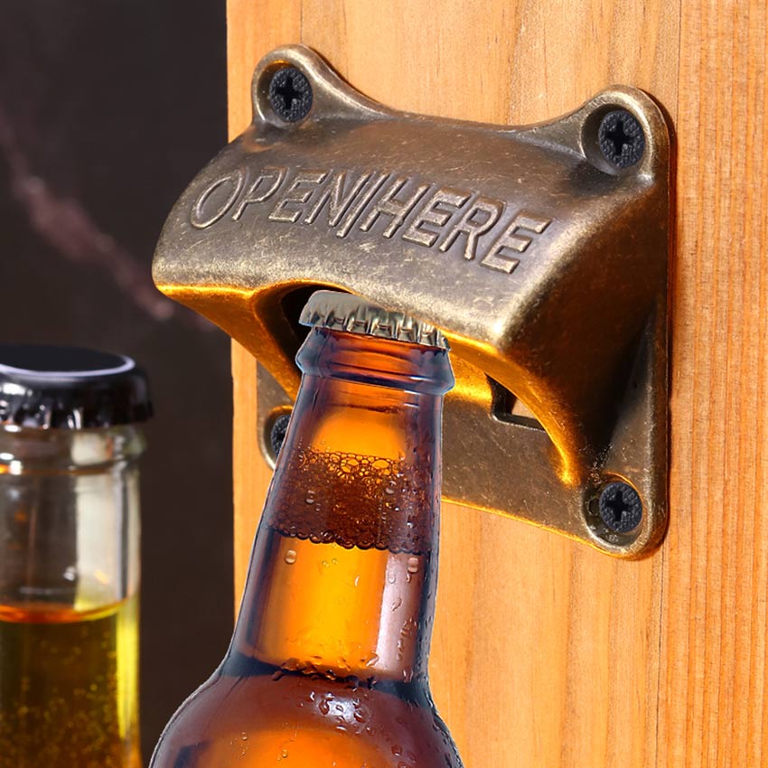 Bottle Opener Wall Mounted Retro Alloy Hanging Open Beer Tools Party ...