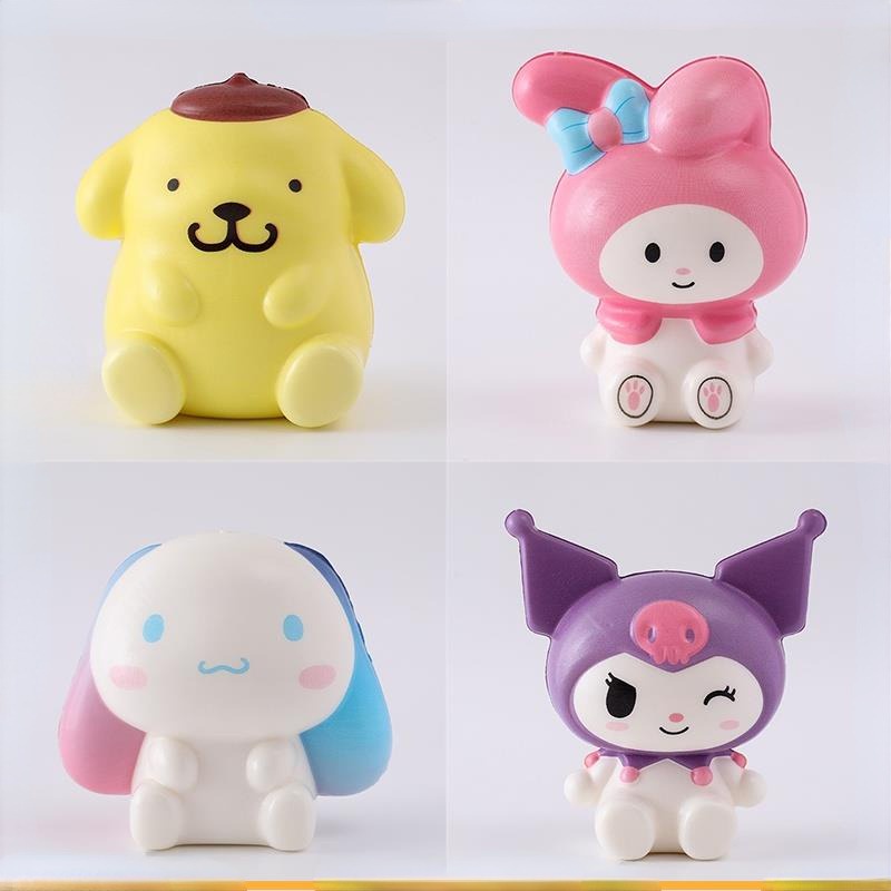 Squishy Kawaii Cartoon Melody Kuromi Stress Squishy Toys Squeeze Stress ...