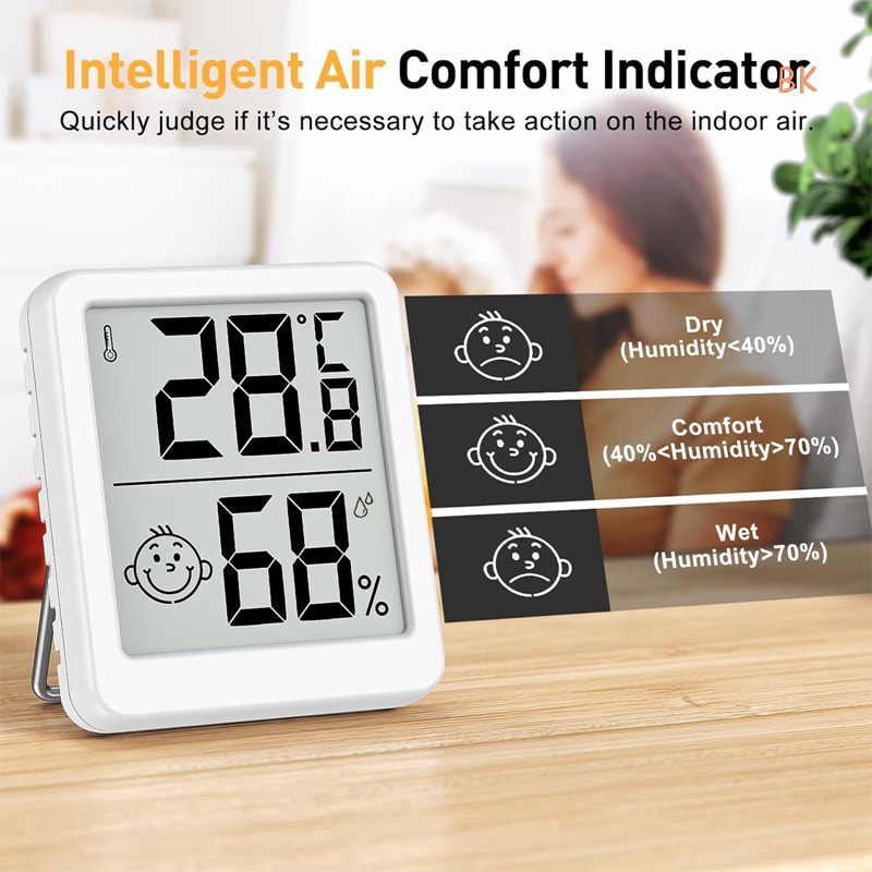 BK Thermometer Hygrometer Indoor Digital Mini LCD Thermometer Humidity ...