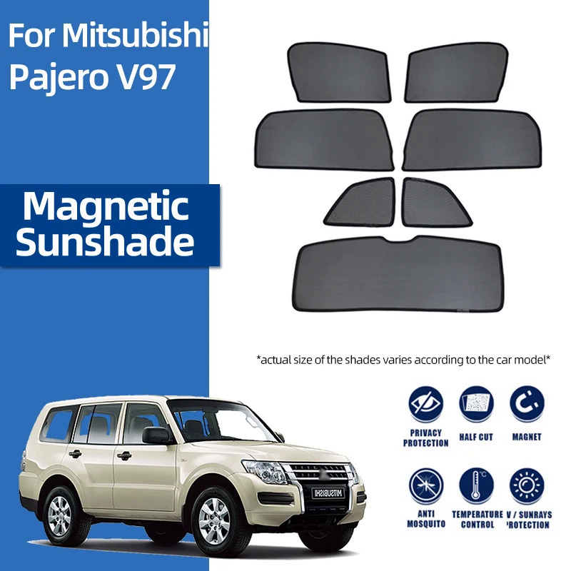 For Mitsubishi Pajero Montero 2006-2021 SHOGUN Magnetic Car Sunshade ...