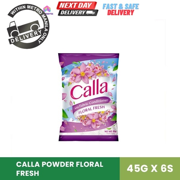 CALLA Powder Floral Fresh 45g X 6s | Shopee Philippines