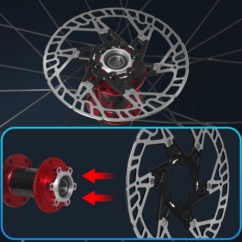 BUCKLOS RT78 160mm Rotor for MTB Road Bike Floating Rotor Dsic Heat ...