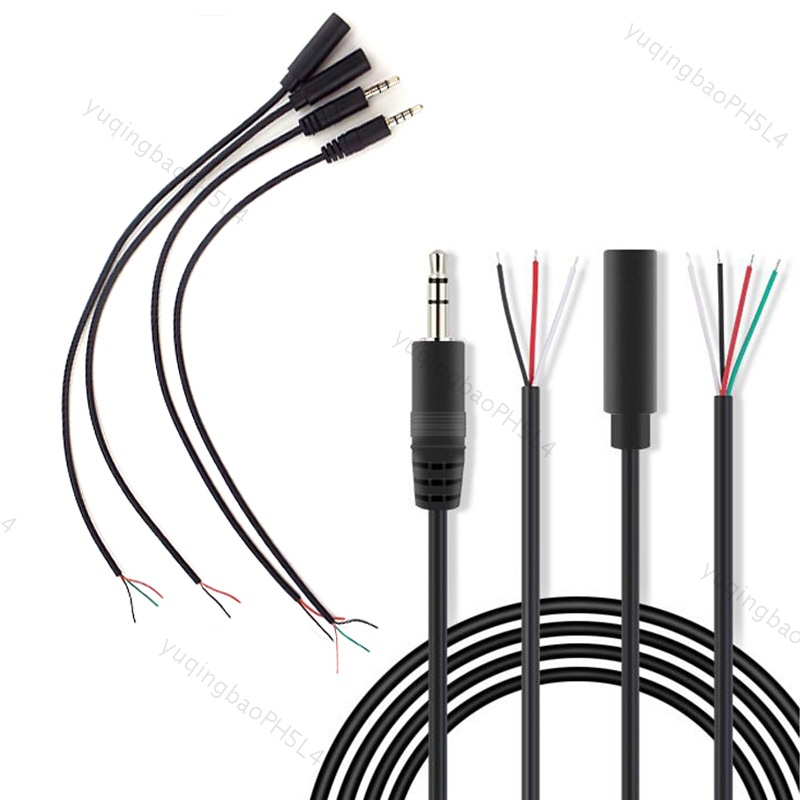 Audio Extension Cable 3.5mm 3 Pin 4 Core Male Female Aux Single Head ...