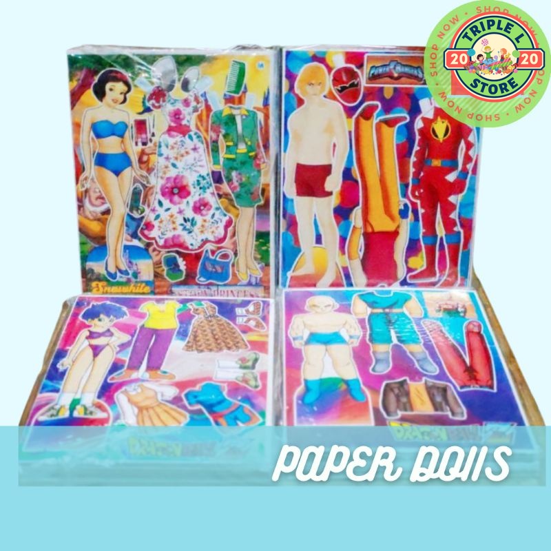 Paper Doll approx.40-50 pcs | Lootbag Filler, Paninda, Party Giveaways ...