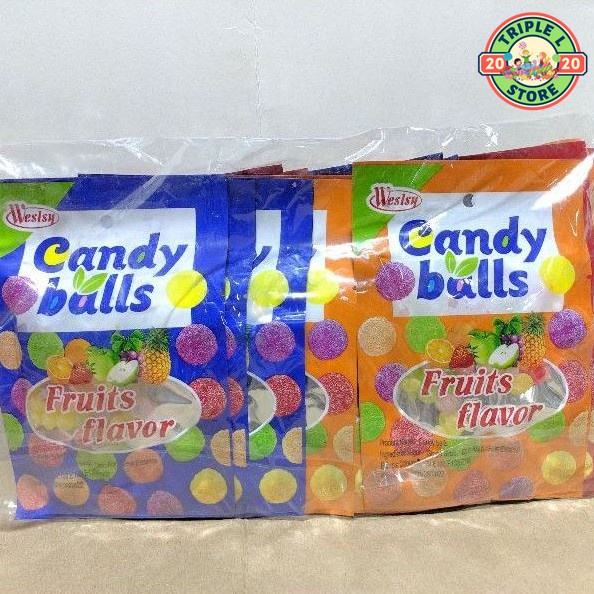 WESLSY CANDY BALLS FRUITS 20 pcs | Lootbag Filler, Paninda, Party ...