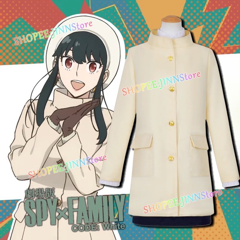 - JINN - Anime SPY×FAMILY CODE: White Yor Forger Cosplay Costume Yor ...