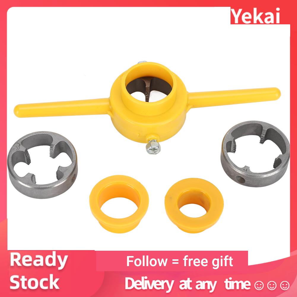 Yekai Pipe Threader 60Degree Manual Threading Kit W/3 Different Sizes ...