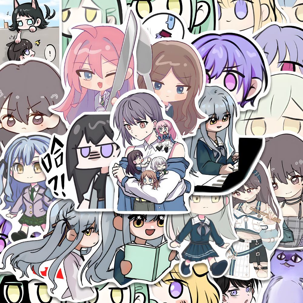120 Pcs of Cute Cartoon Style MyGo Stickers BanGDream's Kanon Fushimi ...