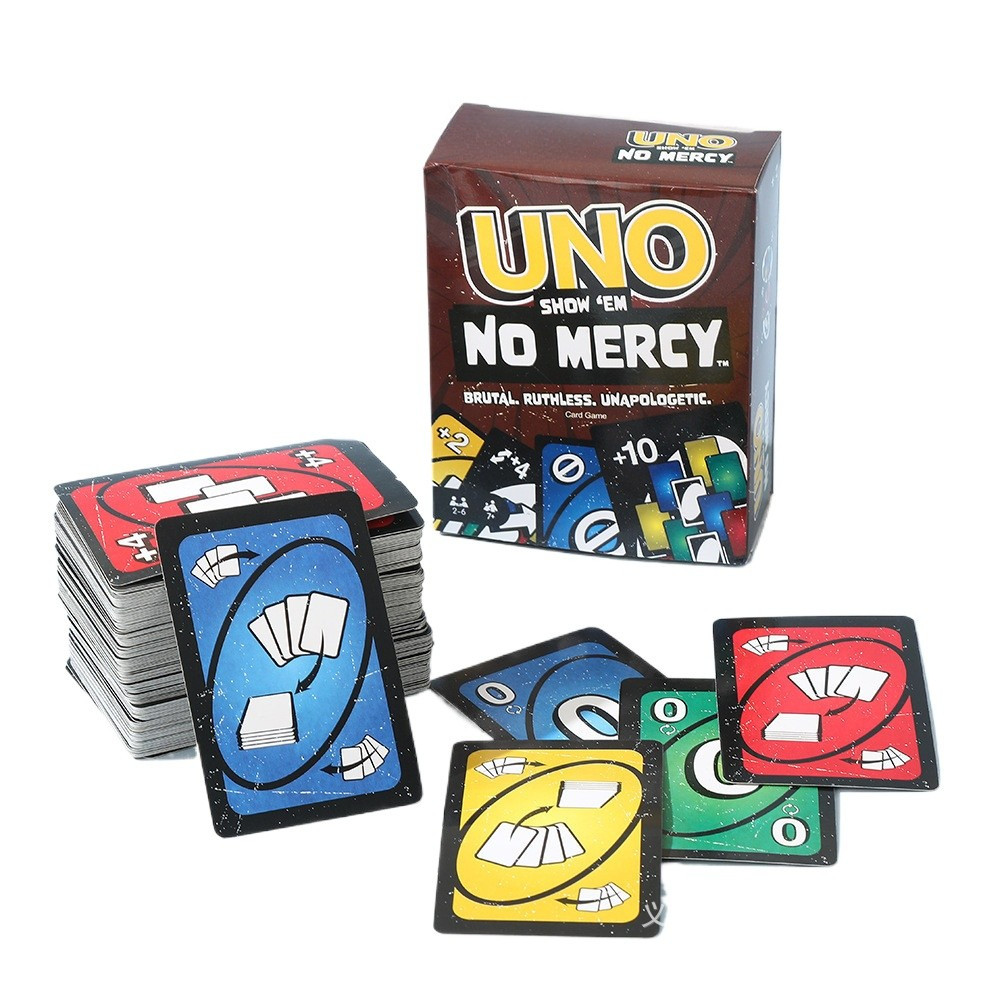 Uno No Mercy Solitaire English Version UNO Solitaire Board Game ...