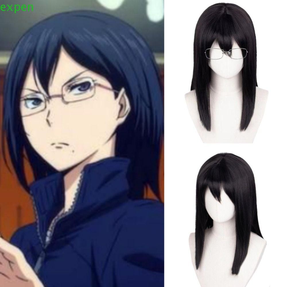 EXPEN Shimizu Kiyoko Cosplay Wig, Anime Synthetic Hair Long Straight ...