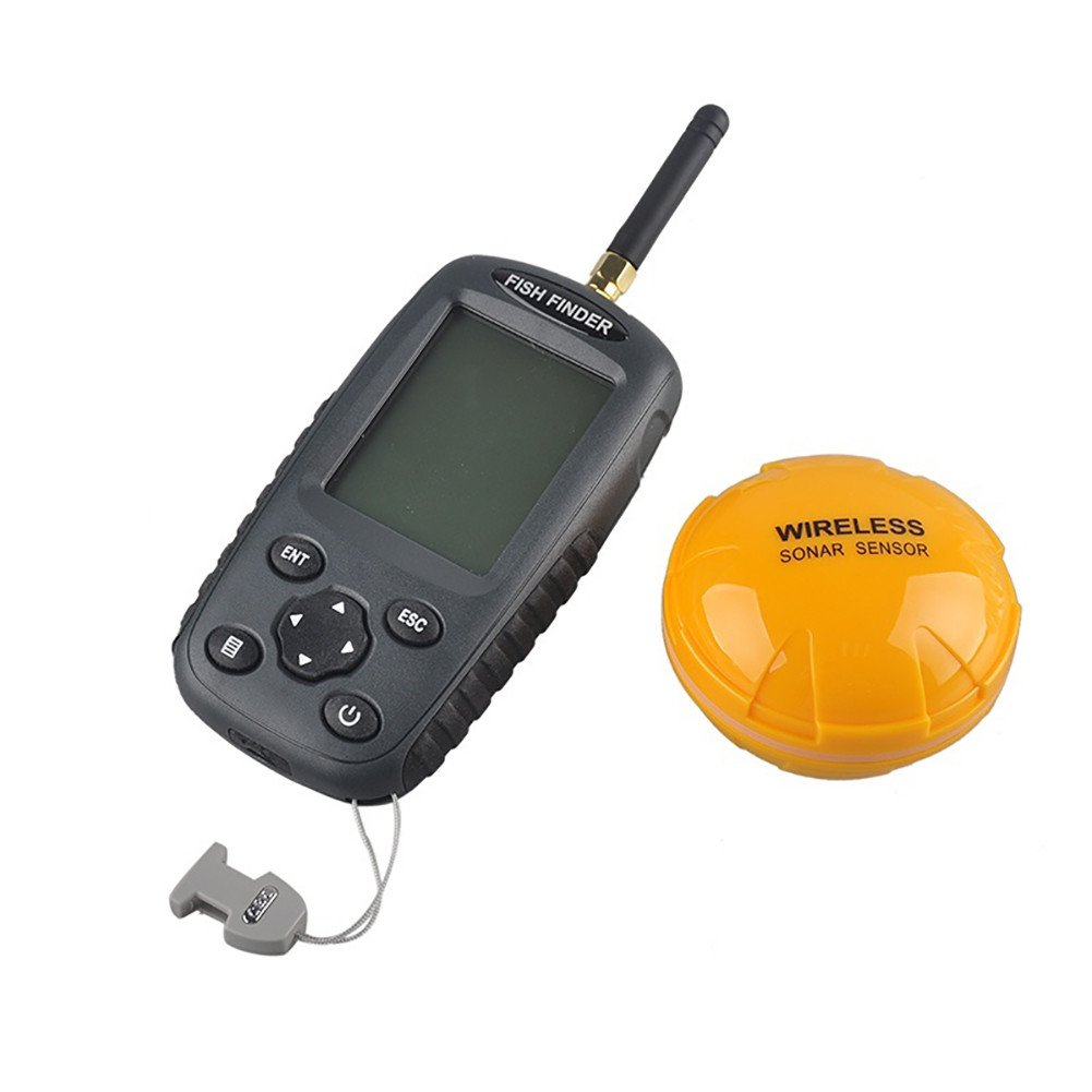 LEM- Fish Finder Rechargeable Wireless Fishfinder Sensor 125kHz Sonar ...