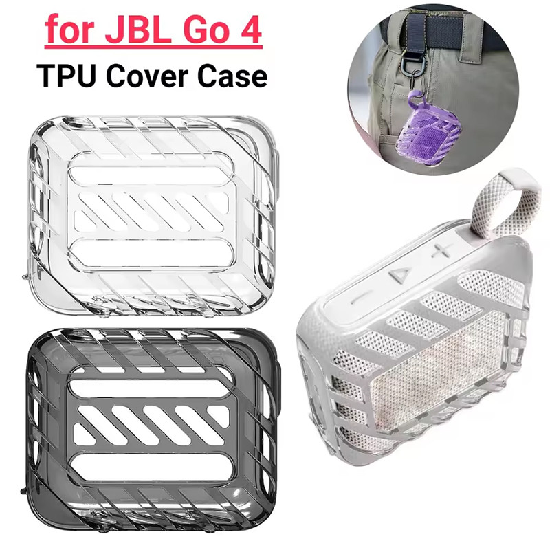 TPU Transparent Cover Case for JBL GO4 Anti-Drop Carrying Sleeve Anti ...