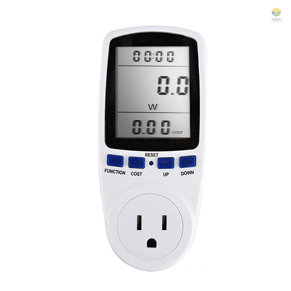 【Clearance】Digital LCD Energy Meter Wattmeter Monitoring Device Wattage ...