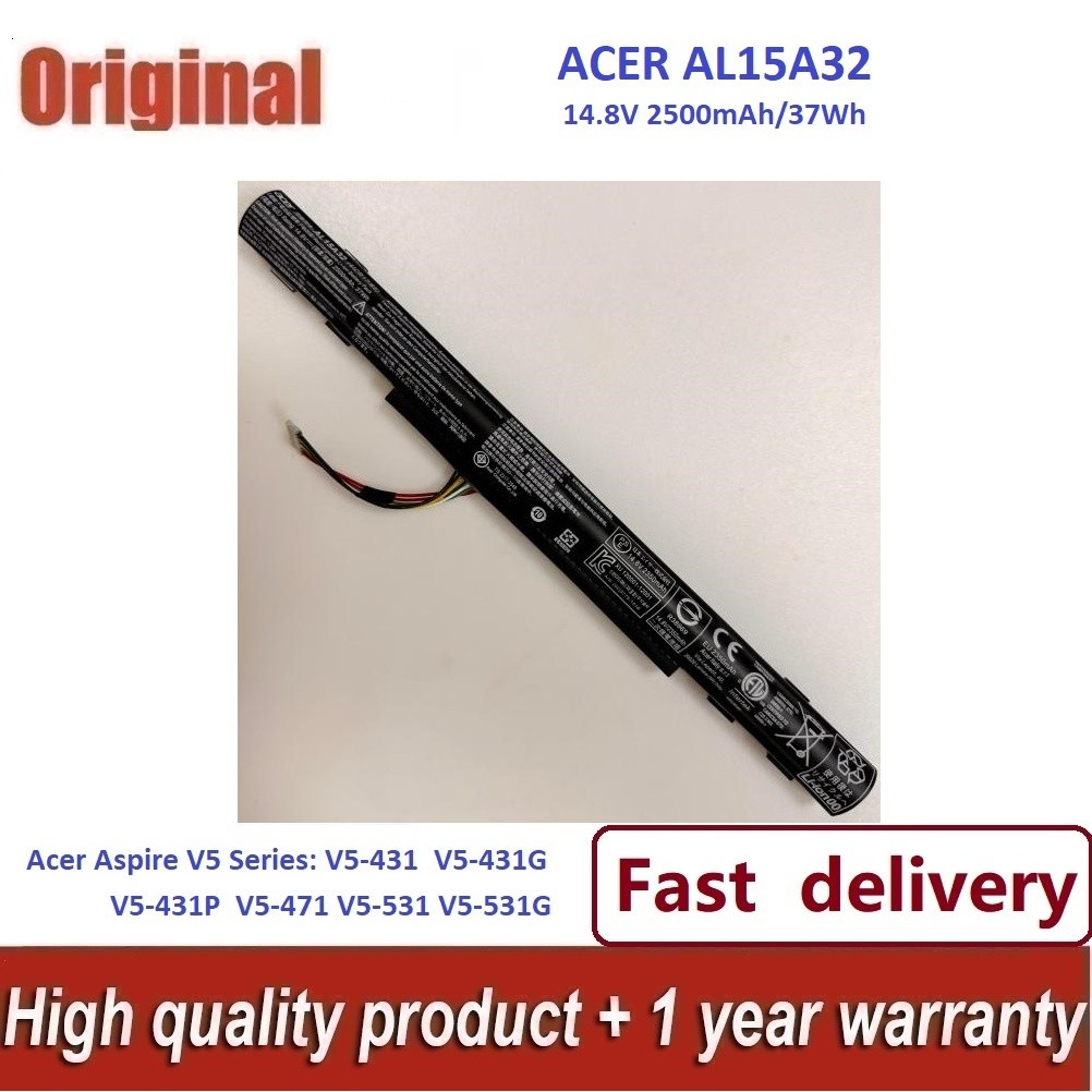 ORIGINAL 1 year warranty BATTERY ACER AL15A32 Battery Acer Aspire E15 ...