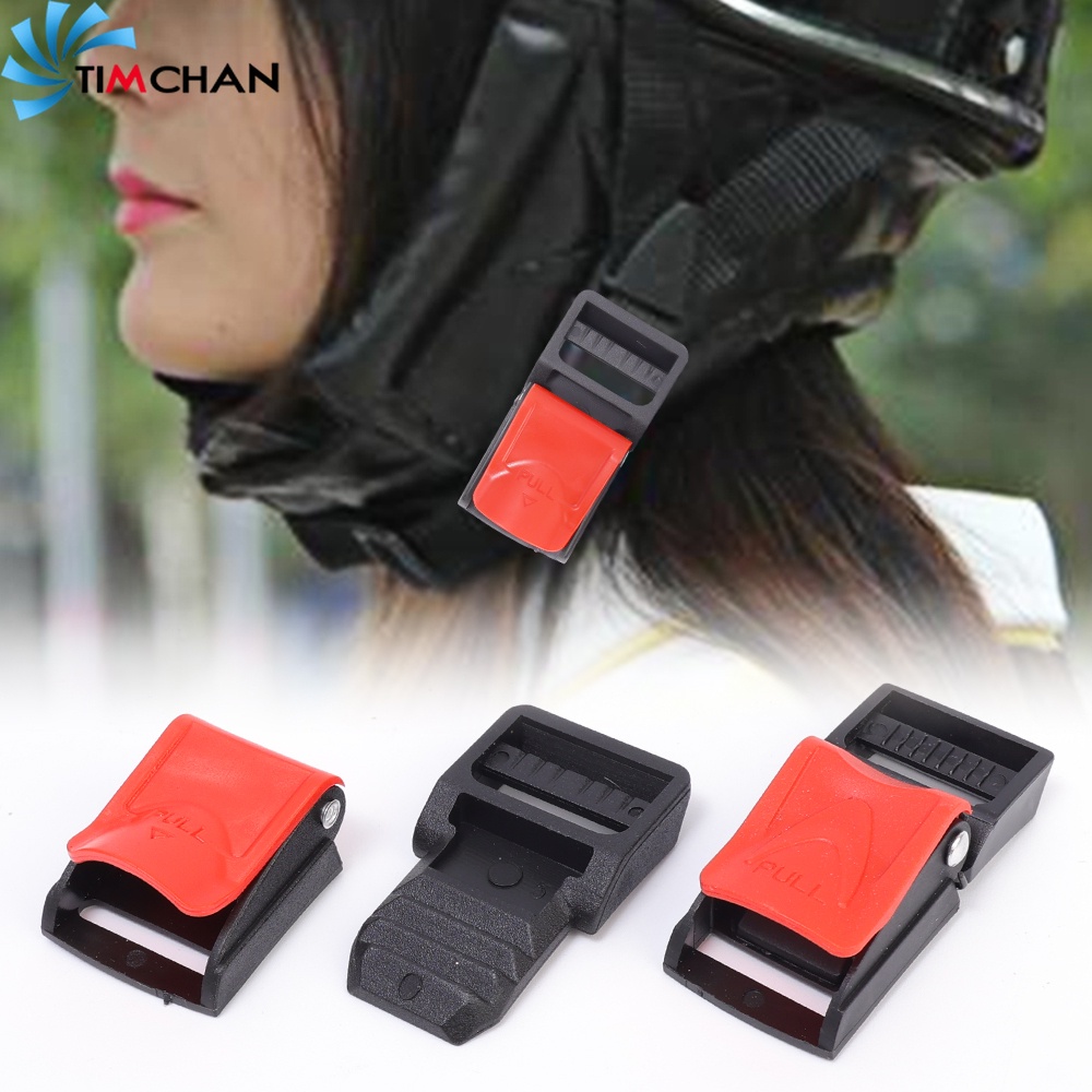 Electric Motorcycle Helmet Plastic Clip / Bike Helmet Chin Strap Pull ...