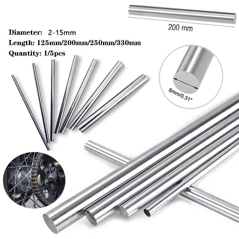 Stainles Steel Shaft Rods, 2mm-15mm Diameter, 125mm 200mm 250mm 330mm ...