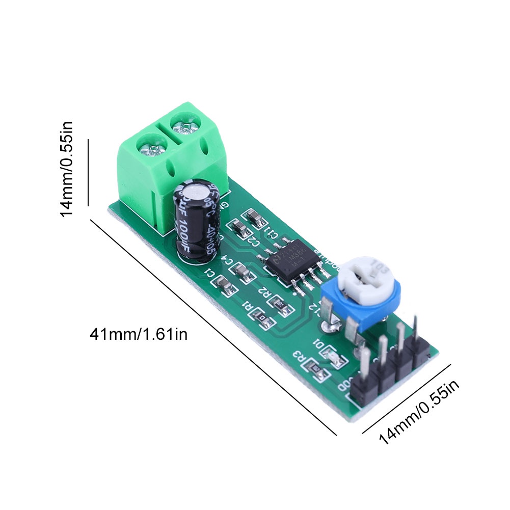 LM386 Digital Sound Amplifier Module 5V-12V Input for Speaker ...