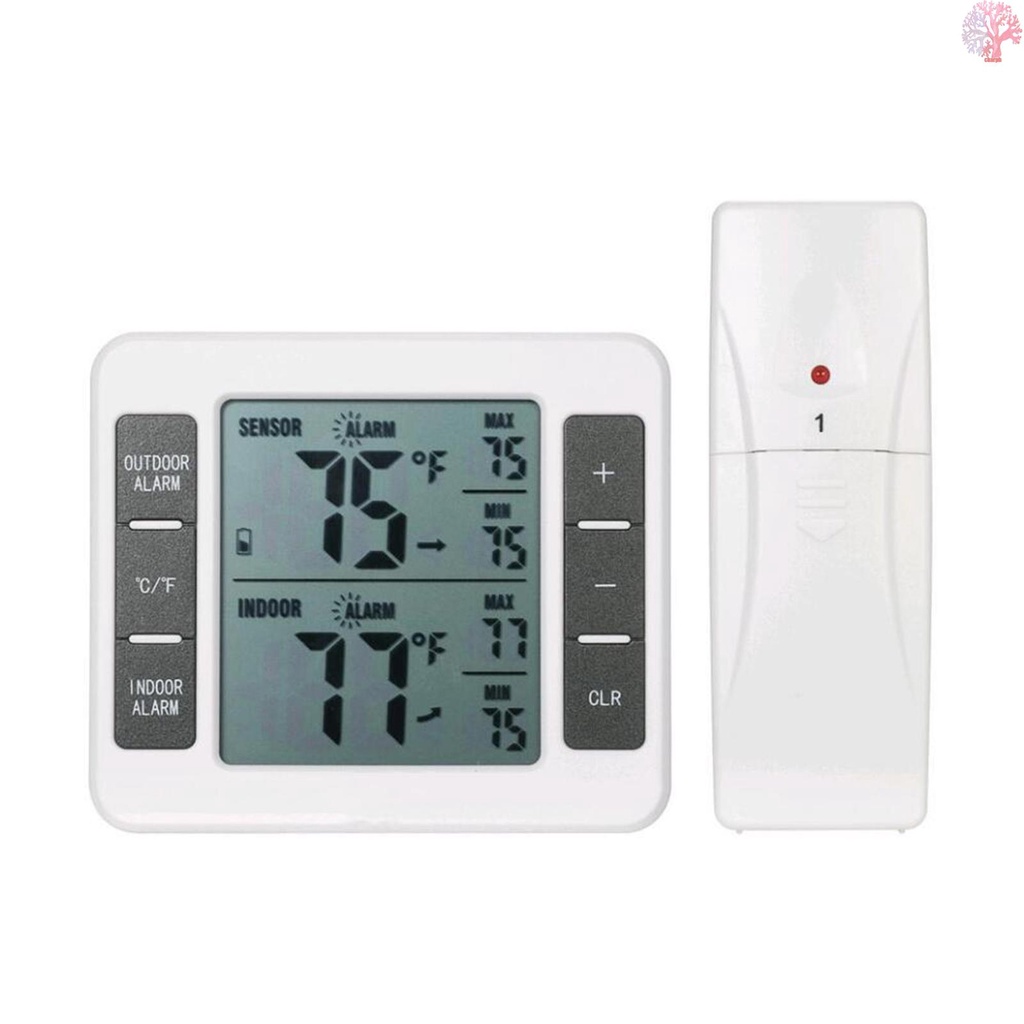 I-Indoor Outdoor Temperature Meter with Wireless Sensor Digital ...