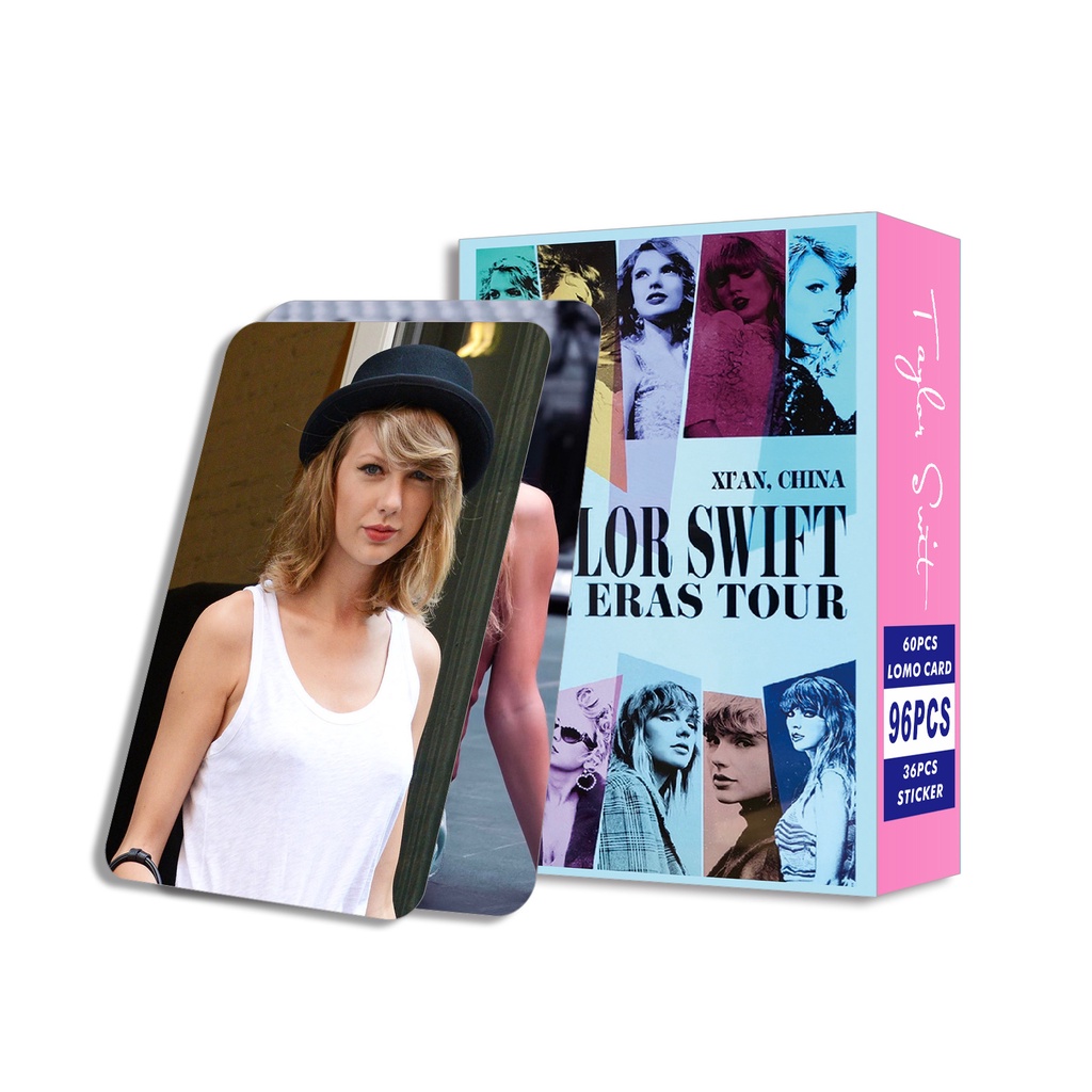 96pcs/box Taylor Swift American Singer Stickers Lomo Cards THE ERAS ...