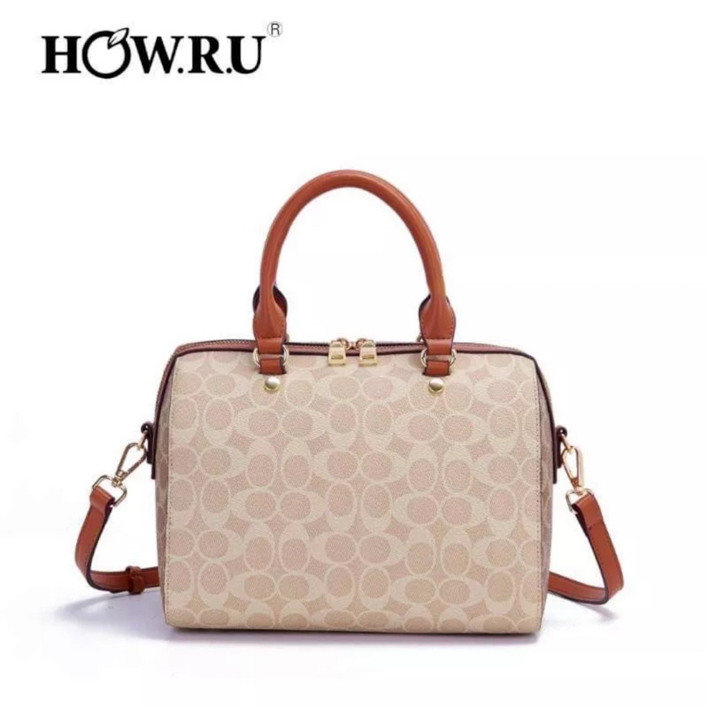 ORIGINAL HOWRU LEATHER BOSTON BAG | Shopee Philippines