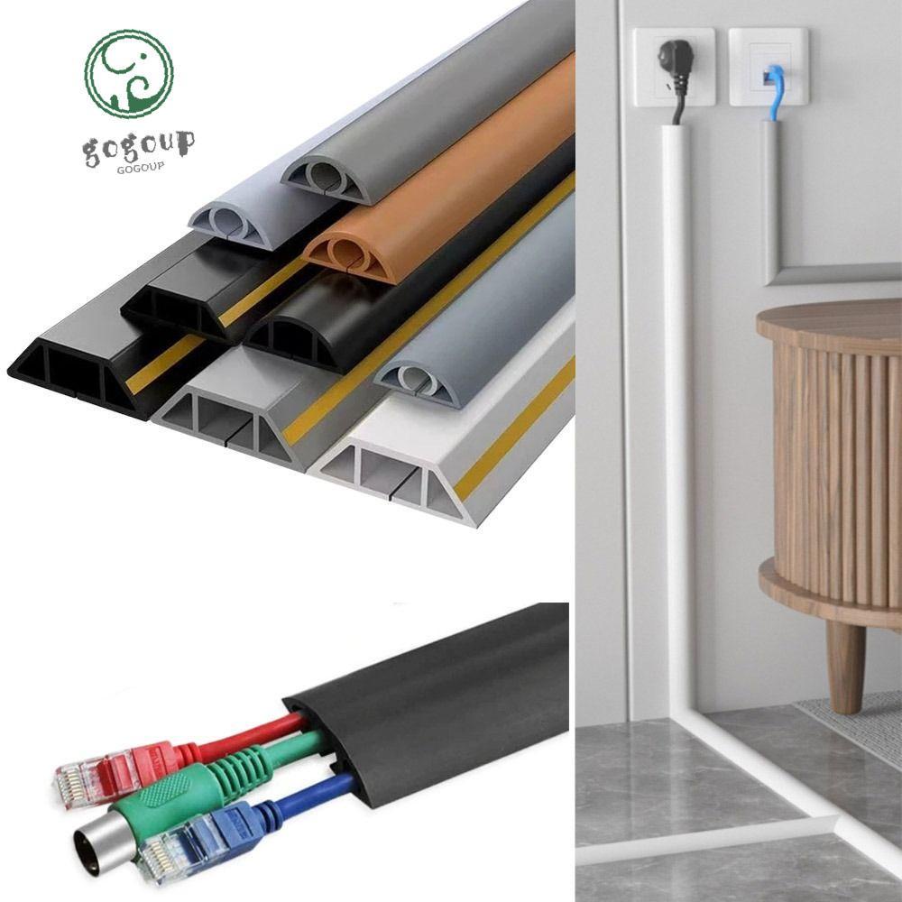 【Esxy】Floor Cord Cover Cable Concealer Manage Cable Cover Hider Covers ...