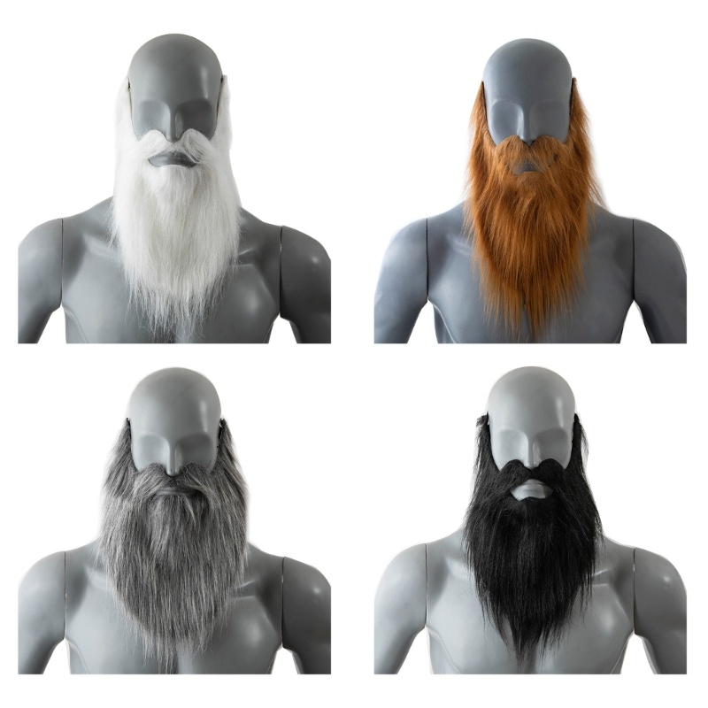dal Fake Beards Costume Beard Old Man Mustache Costume Halloween Funny ...
