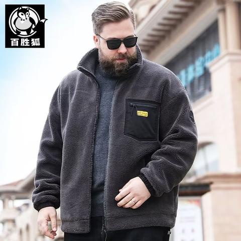 XXL-8XL American Fat Man Plus Size Thick Thermal Coat Men Causal Loose ...