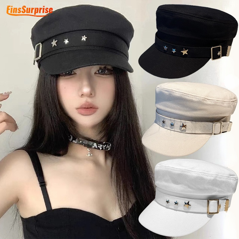 [Surprise] Fashion Solid Color Pleated Cloud Octagonal Hat / Girls ...