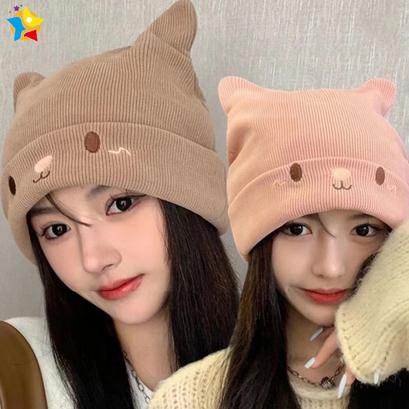 Outdoor Autumn Winter Windproof Ear Protection Cute Cartoon Cat Ears ...