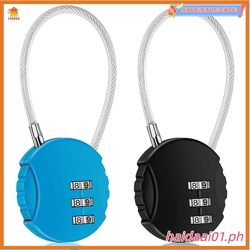 haidaai01.ph*2 Pack Combination Lock 3 Digit Outdoor Waterproof Padlock ...